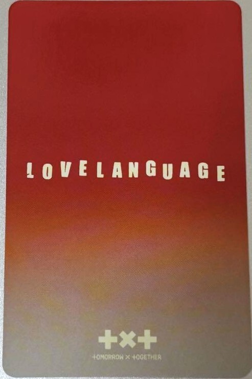 TXT Love Language Weverse Japan POB Official Photocard Photo Card PC | eBay
