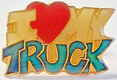 I Love My Truck Lapel Pin | eBay