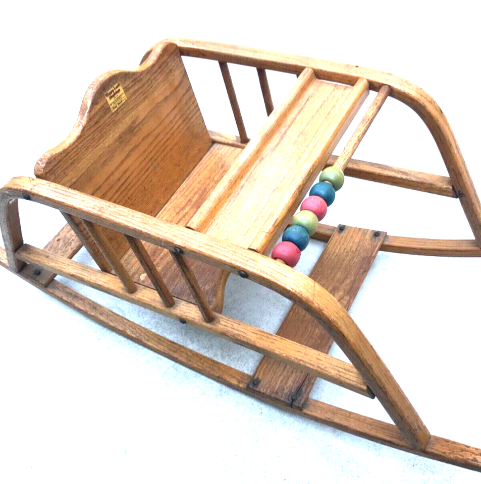 Rocking Glider Baby Vintage Wooden Rocker | eBay