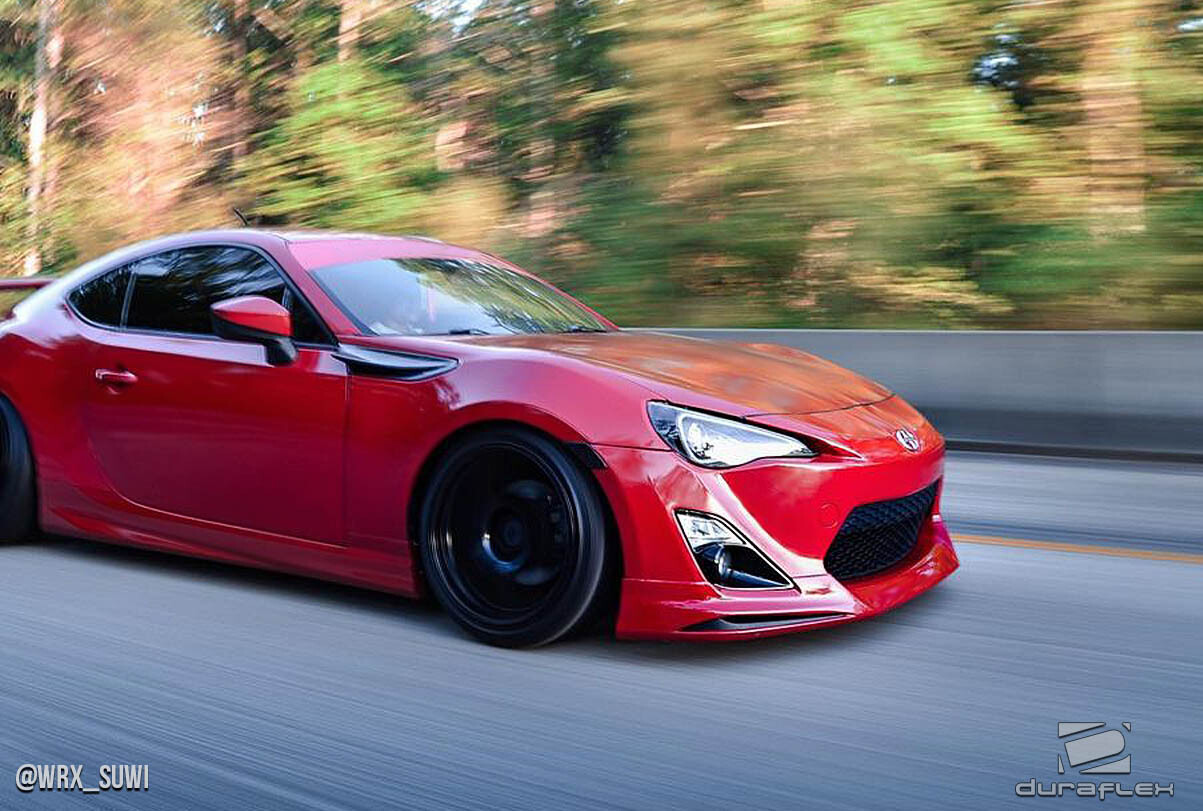 13-16 Fits Scion FRS Modellista Look Duraflex Front Bumper Lip Body Kit ...