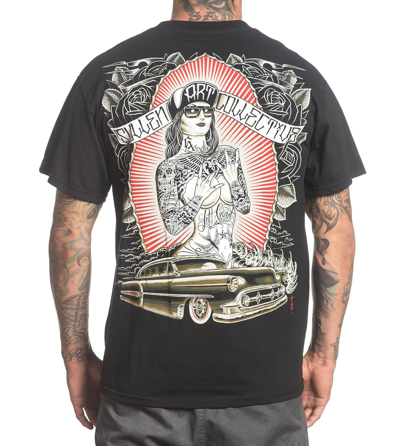 Sullen West Side Merc Gangster Urban Tattoo Cali Life Punk Mens Shirt ...