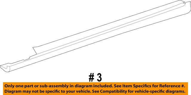 Exterior-rocker Panel Molding Trim Left 20569813549999 for sale online ...