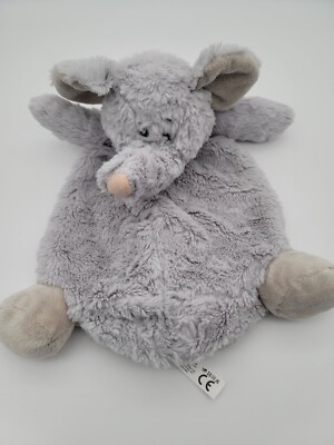 13" The Petting Zoo - Grey Elephant with Rattle Snuggle Blanket | eBay