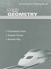 Saxon Geometry: Homeschool Testing Book - Paperback, by Saxon ...
