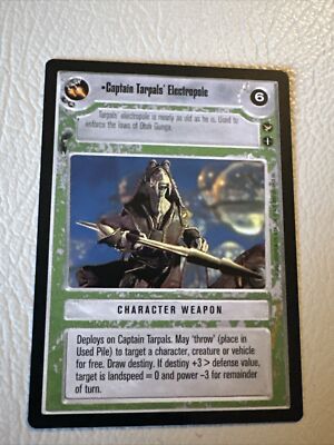 SWCCG: Captain Tarpals' Electropole Theed Palace Star Wars CCG Deciph ...