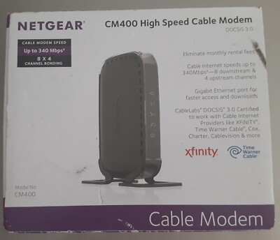 NETGEAR CM400-1AZNAS 100 Mbps Modem NIB 606449111224| eBay