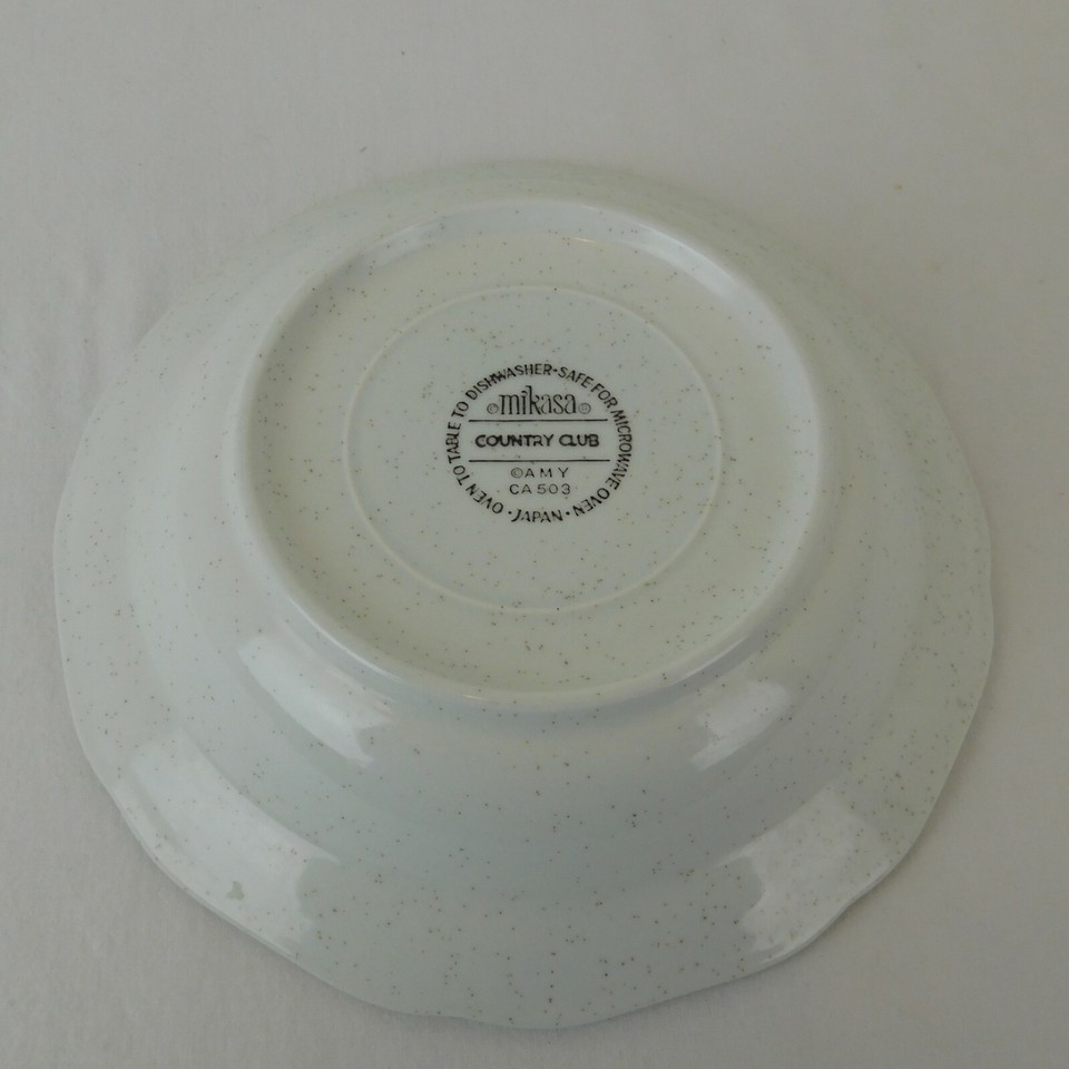 Set of 2 Mikasa China Amy Country Club Rim Soup Cereal Bowl 8.5" Yellow ...
