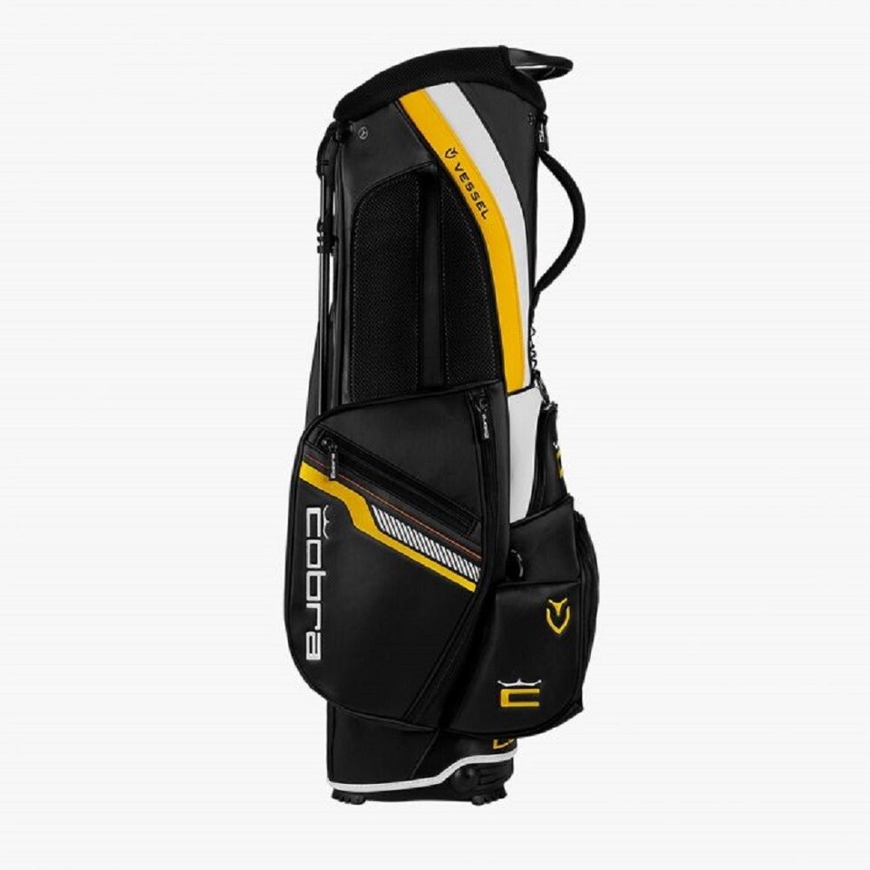 NEW Cobra Golf / Vessel LTDx Tour Stand Bag -Black / Orange / Yellow ...