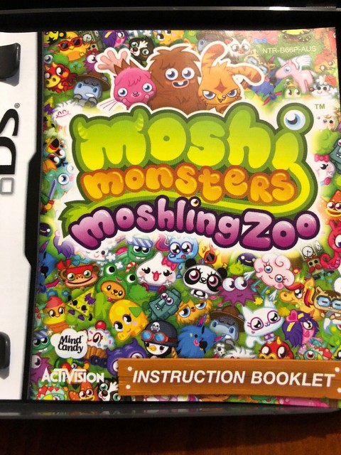 Moshi Monsters Moshling Zoo Nintendo DS 3ds Game *complete* for sale ...