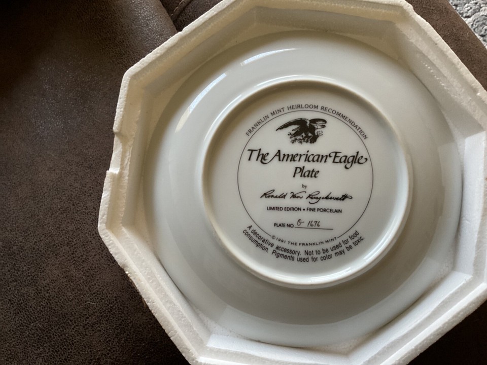 VTG-American Eagle Hamilton plate collection 1991 | eBay