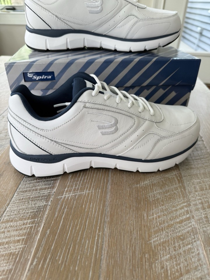 Spira Men’s White Wave Athletic Walkers Size 9 4E | eBay