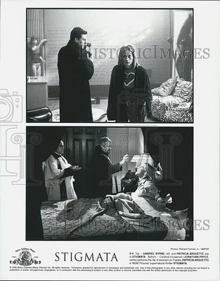 1999 Press Photo Gabriel Byrne, Patricia Arquette & Jonathan Pryce In ...