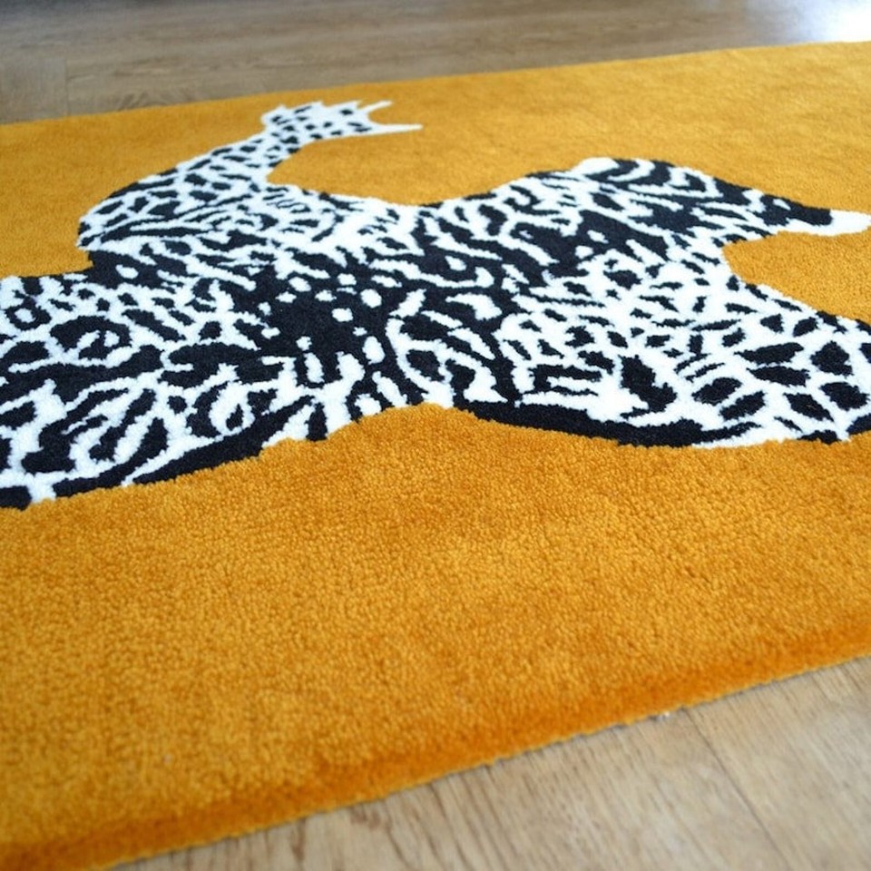 Designer Leopard Modern Hand-Tufted 100% Wool Runner Rug Best Home ...
