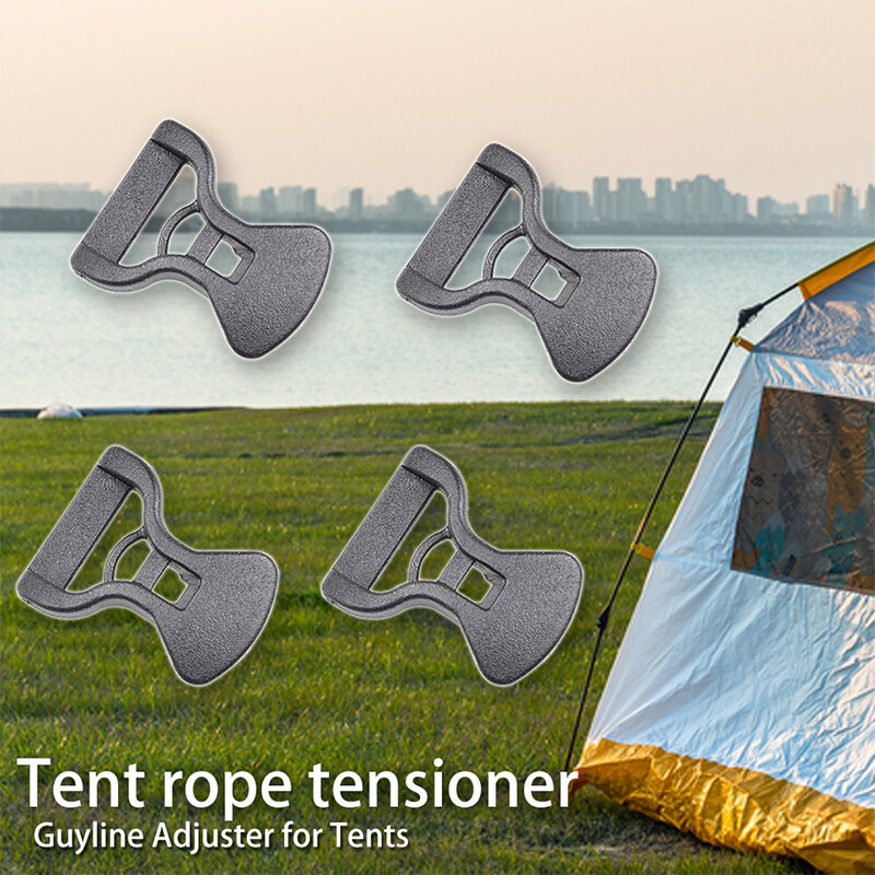 10Pcs Camping Awning Tent Guyline Runner Guy Lines Stopper Cord Rope ...