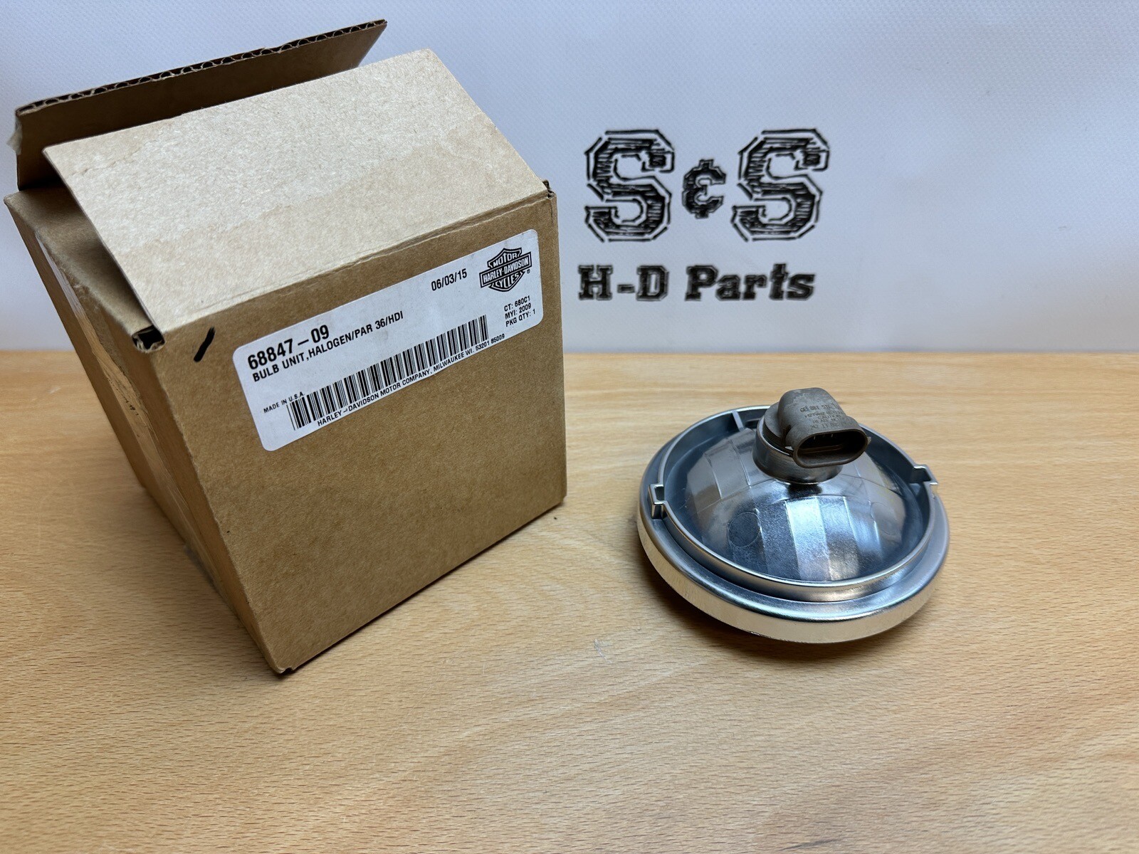 Genuine Harley-Davidson 68847-09 Bulb Unit Halogen Par 36 HDi for sale ...