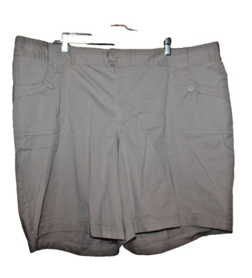 Just My Size JMS Shorts Women's Plus Khaki Brown - 26W NWT | eBay