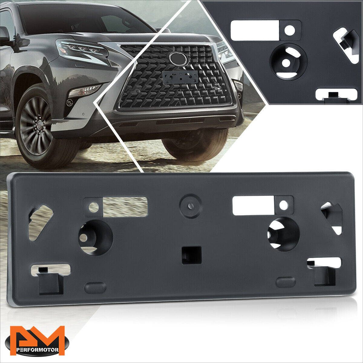 For 20-22 Lexus GX460 Front Bumper License Plate Tag Mounting Bracket ...