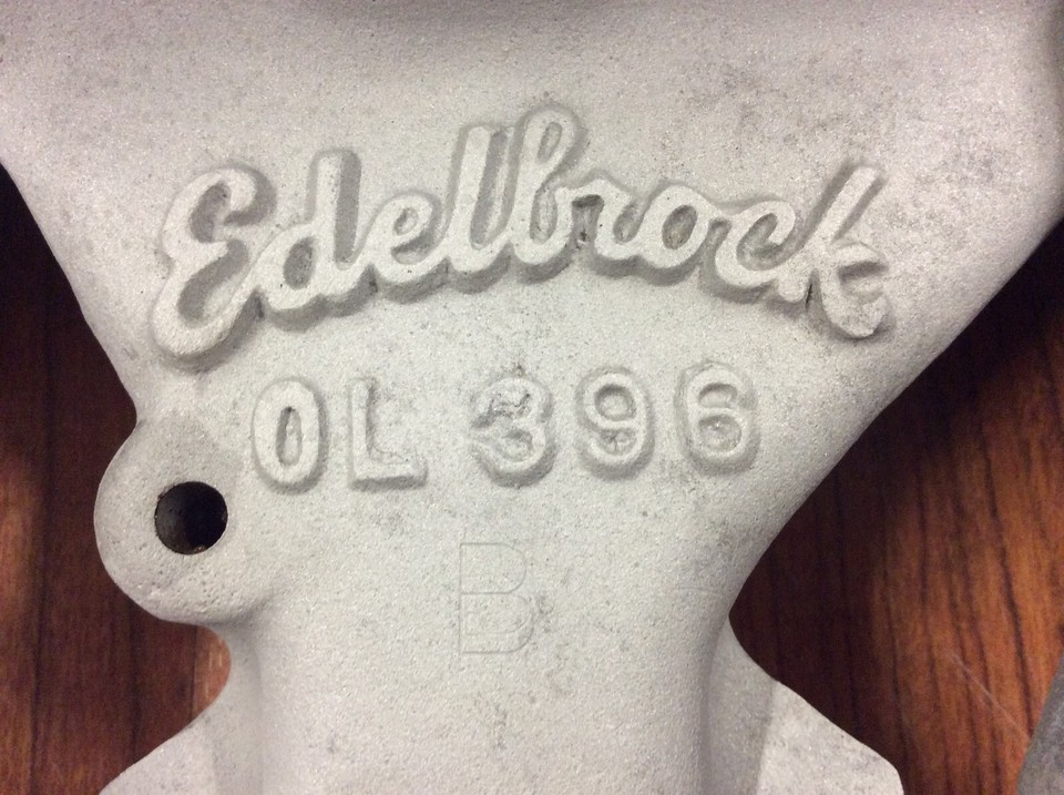 Vintage Edelbrock OL396 Tri Power Tripower 3X2 ALuminum Intake Manifold ...