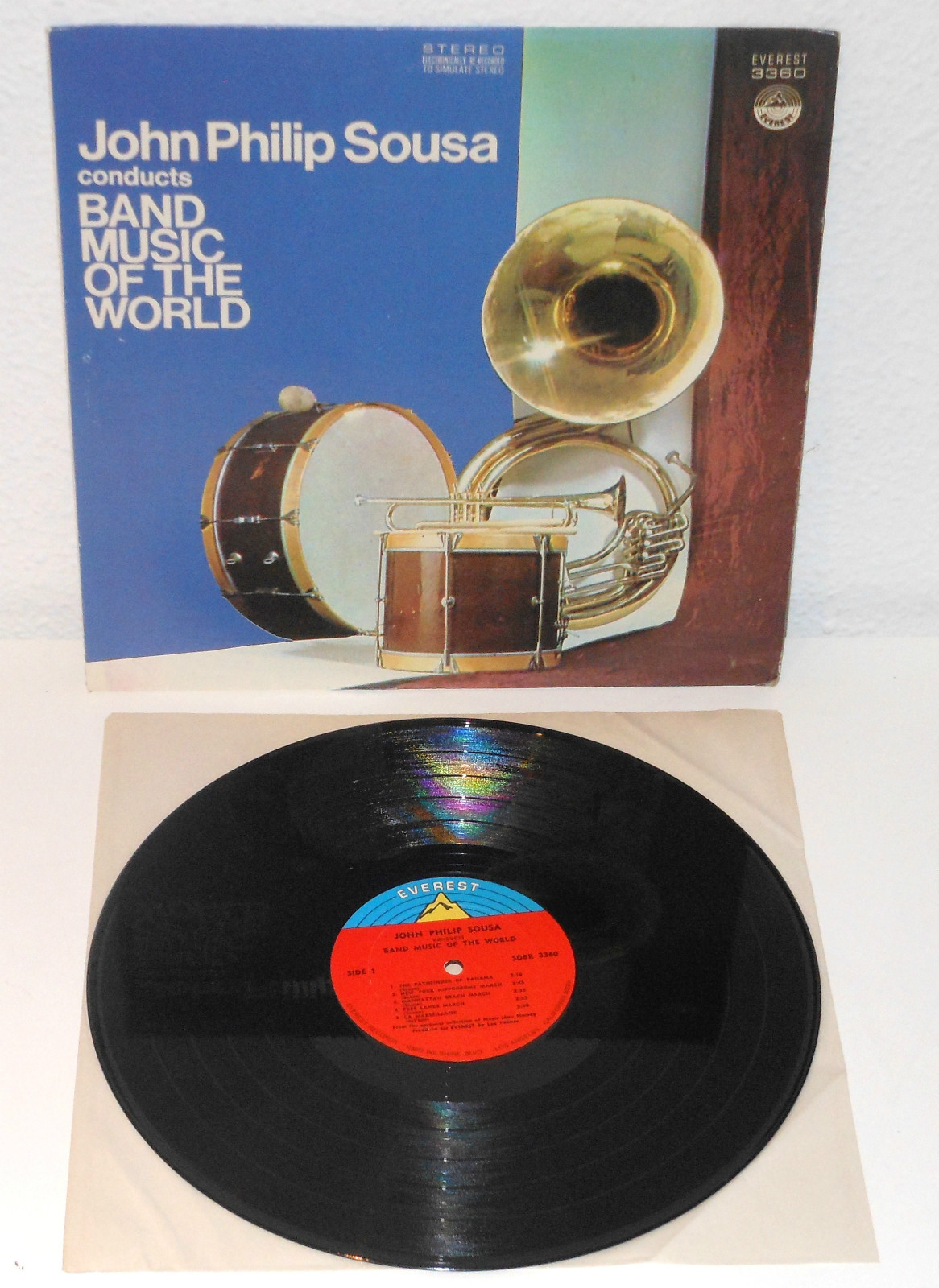 John Philip Sousa Conduct Band Music of The World 1960 USA LP 1915 ...