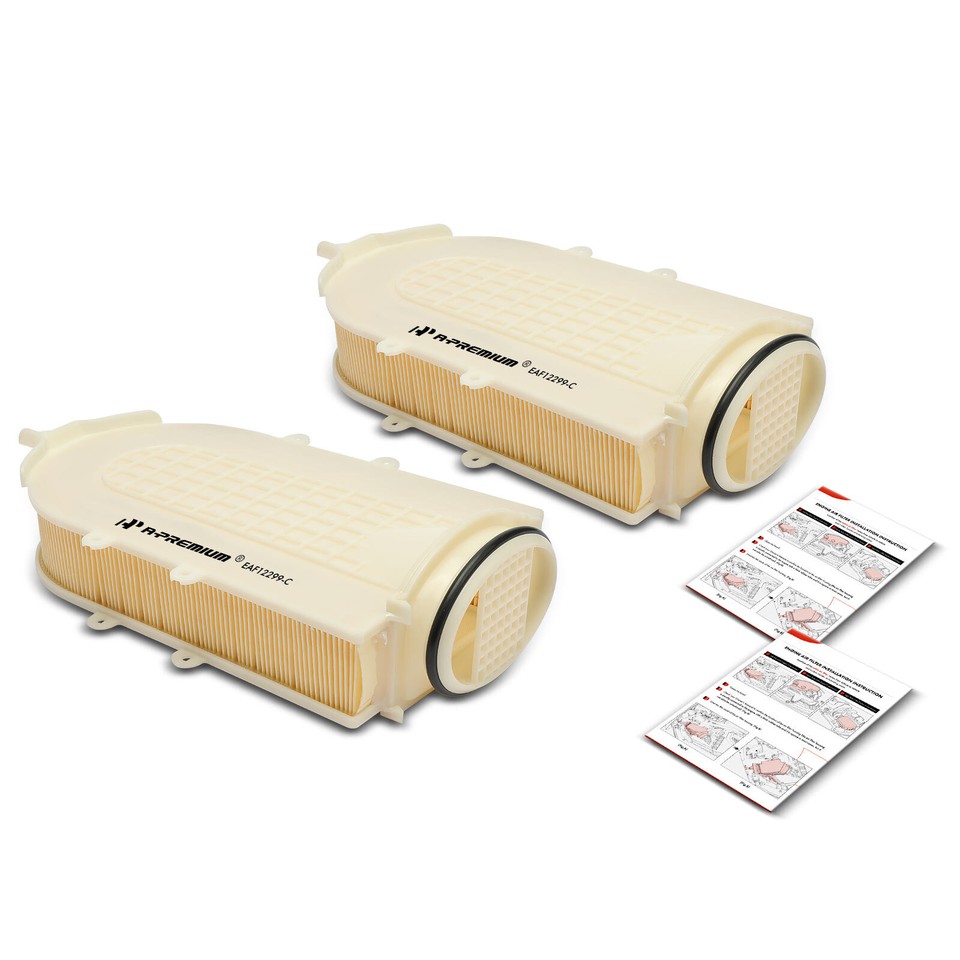 2x Left Engine Air Filter for BMW X5 2015-2020 F16 X6 17-20 V8 4.4L ...