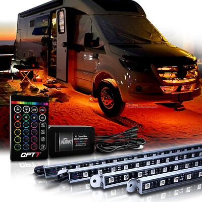 OPT7 Aura LED Trailer RV Underglow Full Color Spectrum- Underbody 4 ...