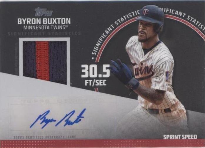 2019 Topps - Significant Statistics Autographed Relics Byron Buxton # ...