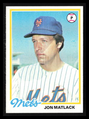 Jon Matlack 1978 Topps #25 New York Mets | eBay