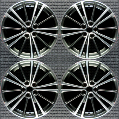 "2013-2016 Subaru BRZ 17"" OEM Wheel Set | Machined w/ Charcoal Pockets ...