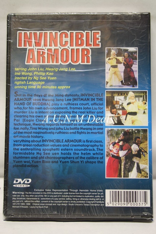 Invincible Armour hwang jang lee ntsc import dvd English subtitle | eBay