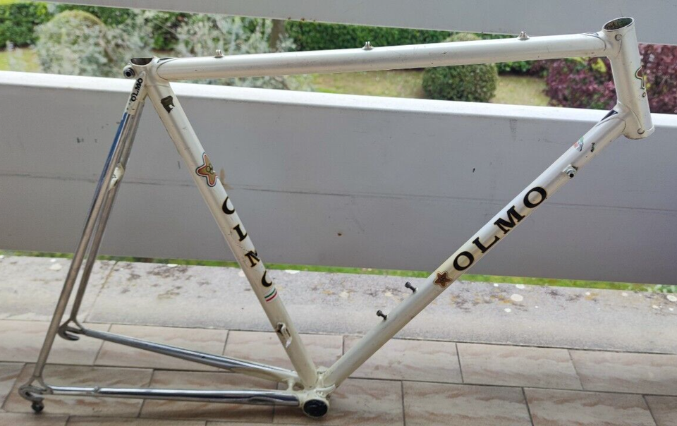 OLMO STEEL RACING FRAME WITH DACCORDI STEEL FORK TELAIO CORSA | eBay