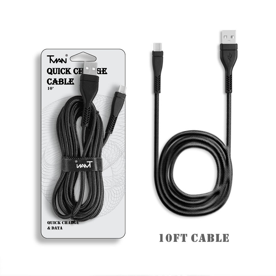10ft USB Cord Cable for Tracfone/Spectrum-Xfinity Mobile Samsung Galaxy ...