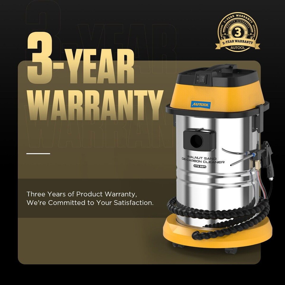 AUTOOL Engine Intake Valve Carbon Cleaner Walnut Sand Blaster Cleaning ...