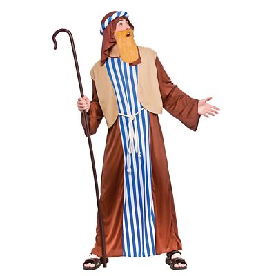 Adults Mens Joseph Nativity Play Shepherd Fancy Dress Christmas Party ...