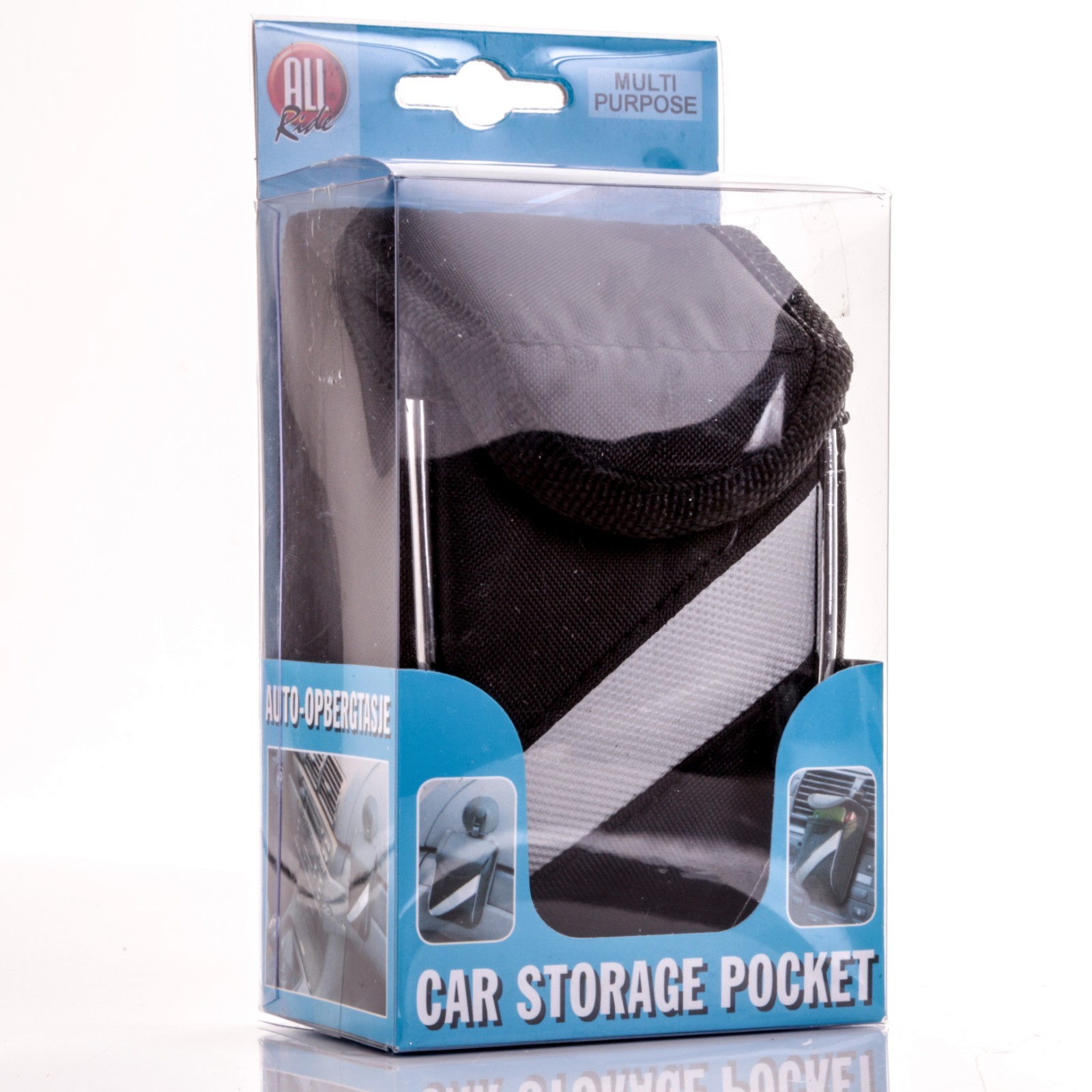 IN-CAR STORAGE POUCH & SUCTION CUP Money Phone Sunglasses Holder/Tidy ...