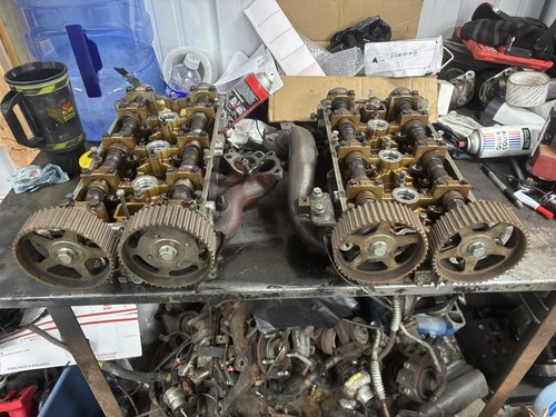1993-1999 3000GT DODGE Stealth NON TURBO Both Engine Cylinder Heads ...