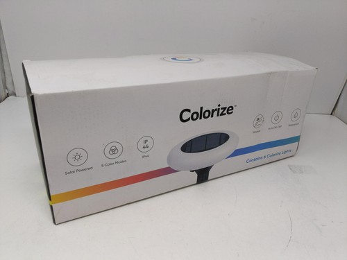 BRIGHTRIGHT - Colorize Colorful Pathway Solar Light (6 Lights ...