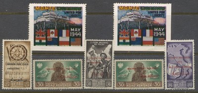 POLAND-1944-46- FI # 1-5 POST IN ITALY OVPT HONOR , ( 4 ) | eBay