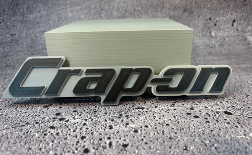 Crap-on 3D Printed Magnet; Toolbox Badge; Changing Table Badge; Made in ...