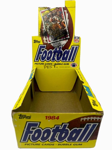 1984 Topps Football Wax EMPTY Display Box (No Packs - Marino & Elway RC ...