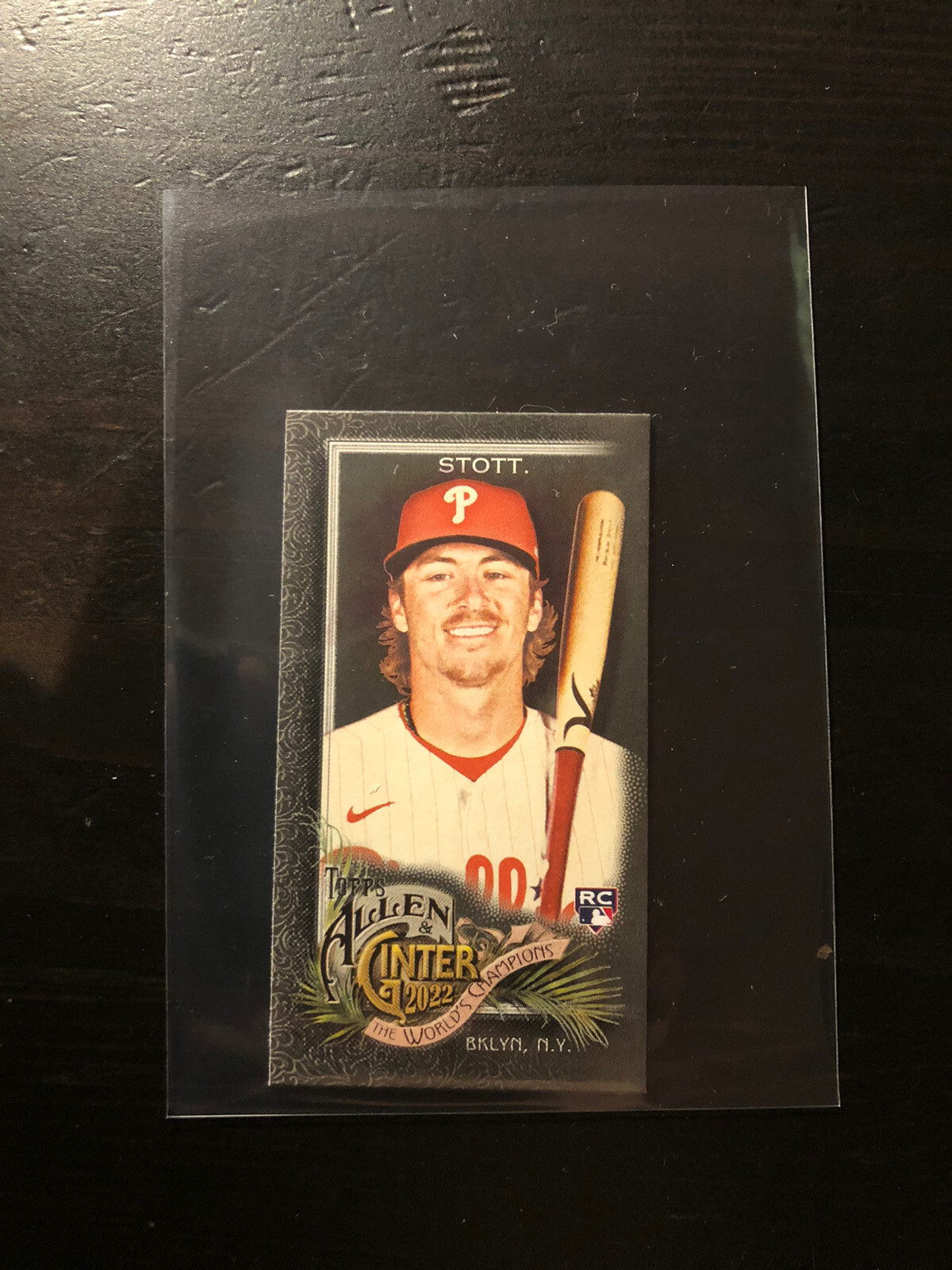 Bryson Stott 2022 Topps Allen Ginter X Black Mini Rookie Card #256 ...