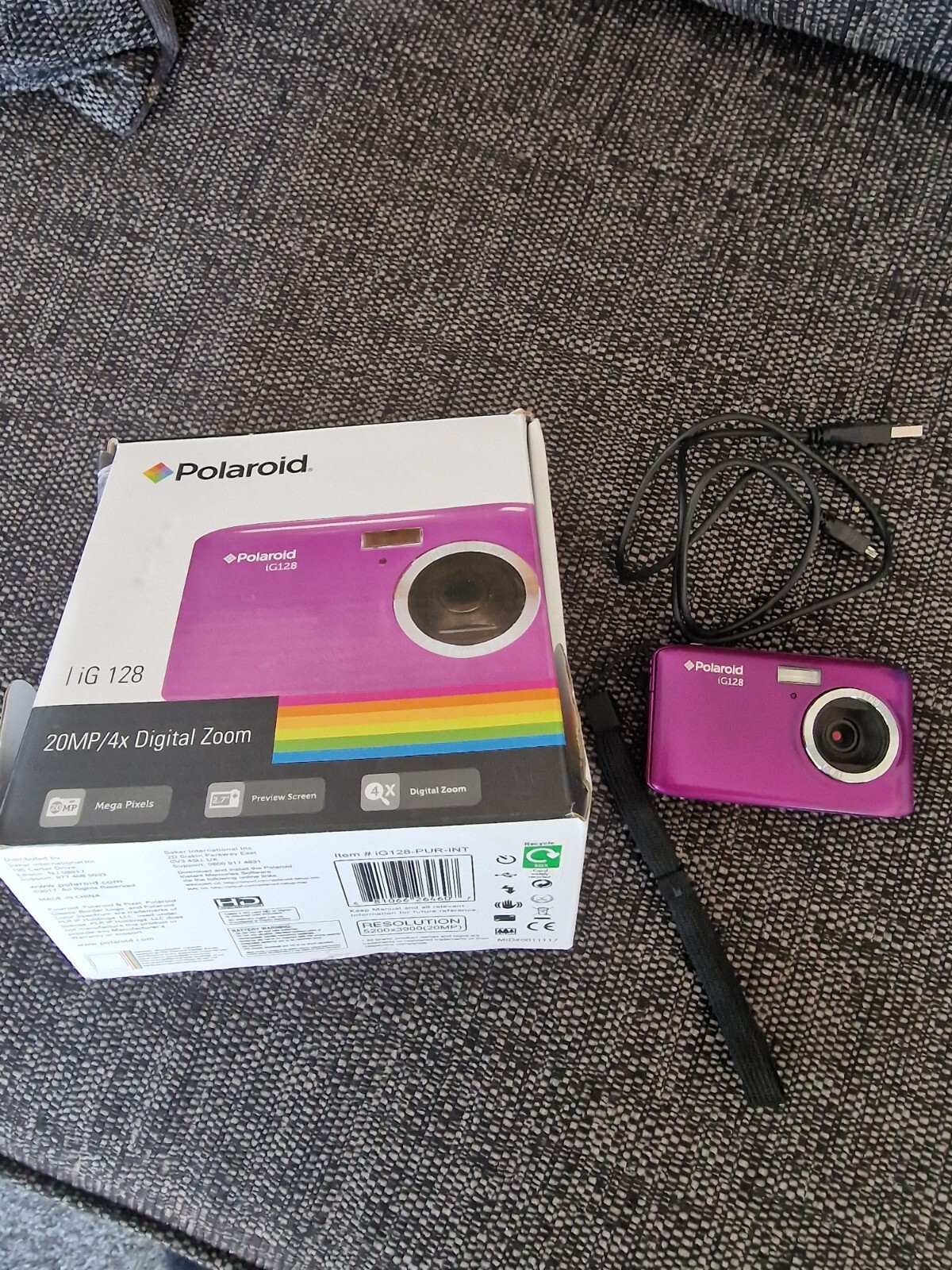Polaroid iG128 Purple Digital Camera 20mp 4x Digital Zoom for sale ...