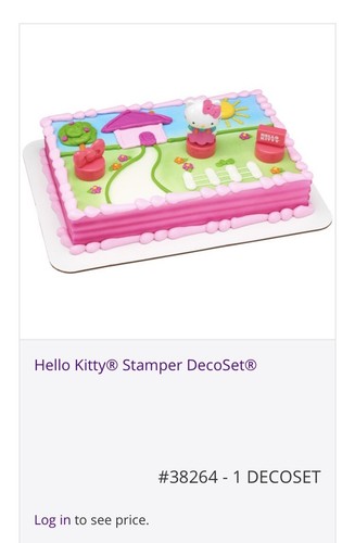 DECOPAC *HELLO KITTY * STAMPER CAKE TOPPER SET 38264 | eBay