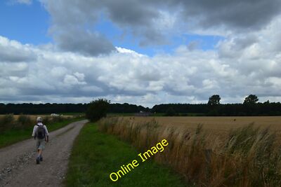 Photo 12x8 On the Dukeries Trail Thoresby Track through farmland, north ...