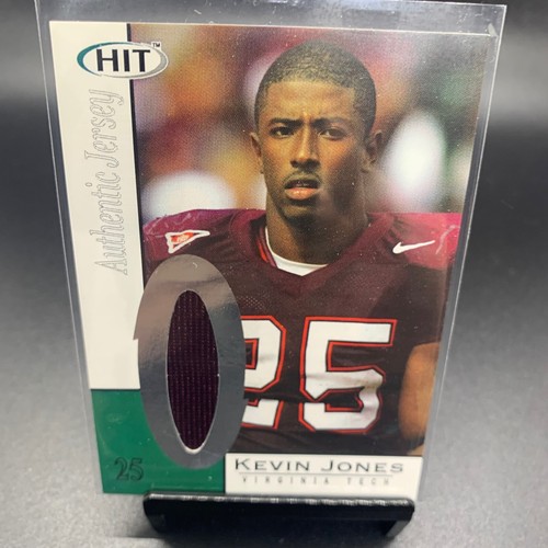 2004 Sage Hit #JKJ Kevin Jones Rookie Jersey Card Virginia Tech Detroit ...