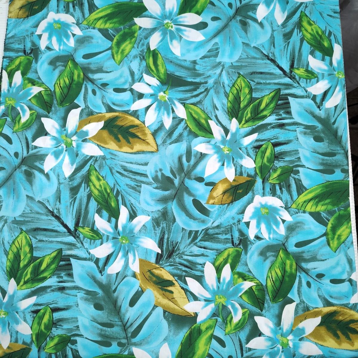 Vintage Tropical Print Fabric