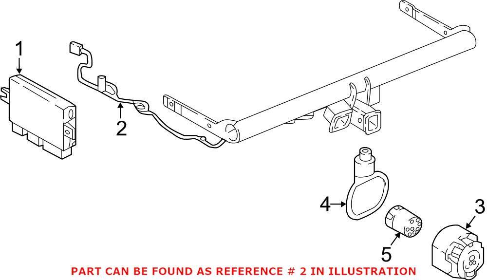 Genuine OEM Trailer Tow Harness 3CN971124B for VW/Audi | eBay