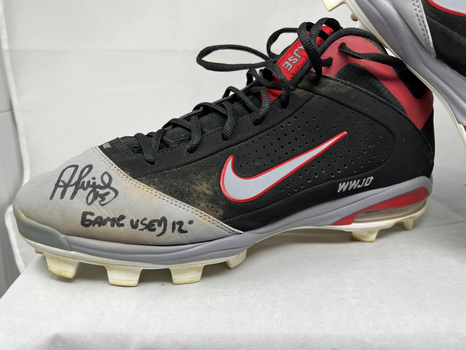 Albert Pujols Signed 2012 Game Used Autographed Cleats MLB Hologram ...