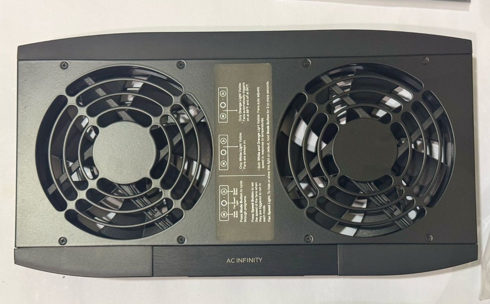 AIRCOM S7, Quiet Cooling Fan System 12" for Receivers, Amps, DVR, AV ...