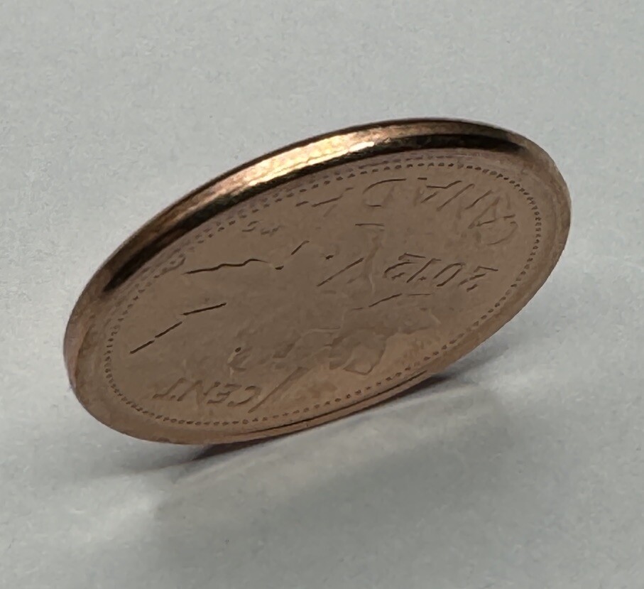 2012 Canadian 1Cent Penny "Last Year of The Canadian Penny". Magnetic ...
