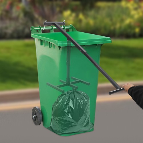 120-360L Manual Trash Compactor Hand Waste Recycling Tool Trash Bin ...